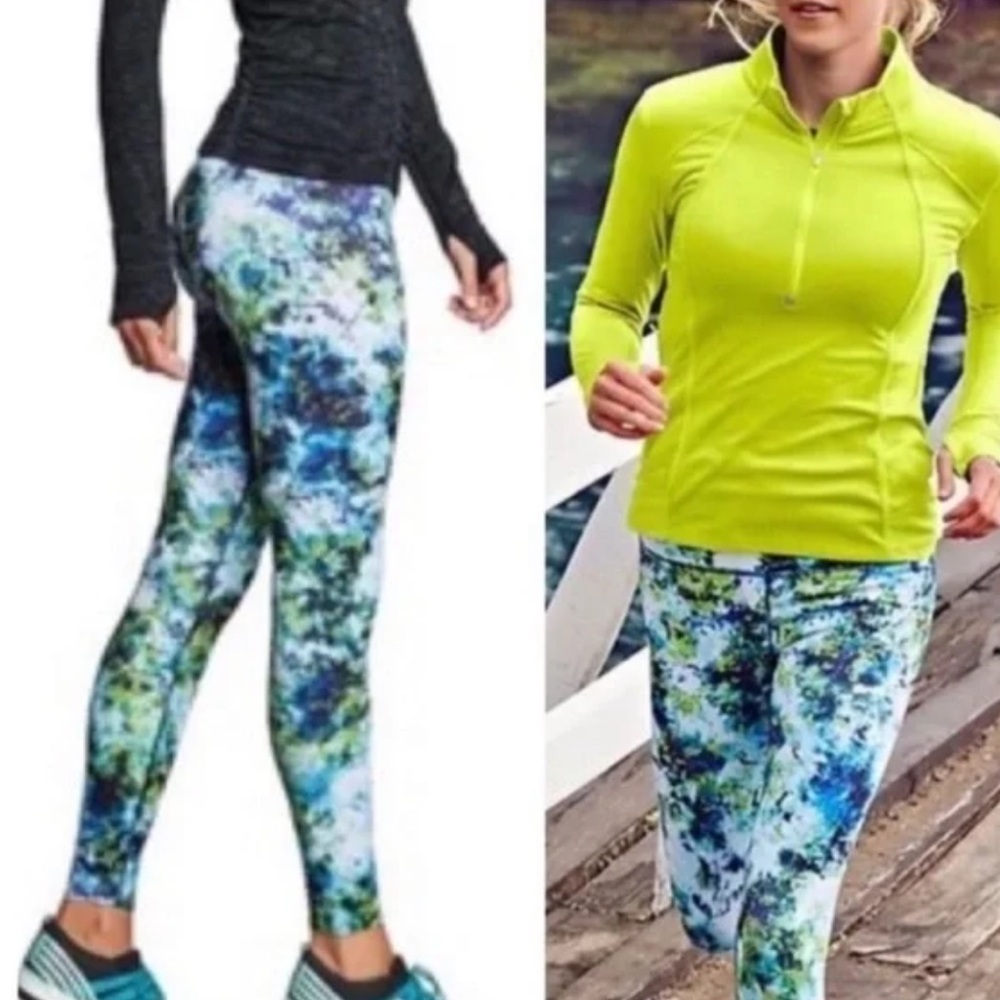 Athleta Hypersonic Sonar Tight Size Small Caspian Blu… - Gem